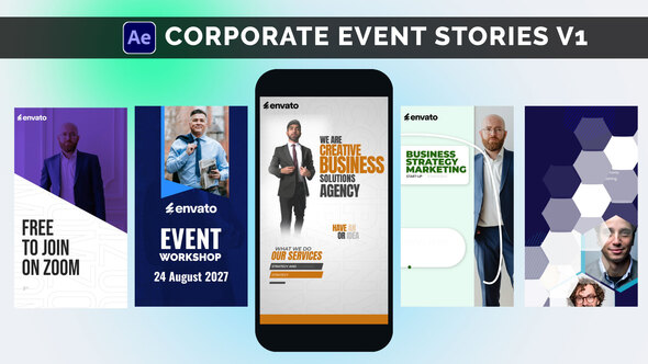 Corporate Event Stories - Promo - Part 1, After Effects Project Files